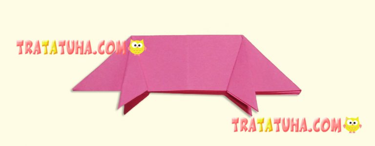 Origami pig: a step-by-step photo instruction