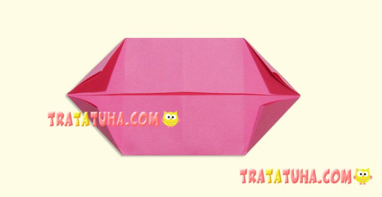 Origami pig: a step-by-step photo instruction