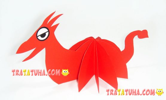 Paper Dragon: a Bright Craft for Kids Step by Step