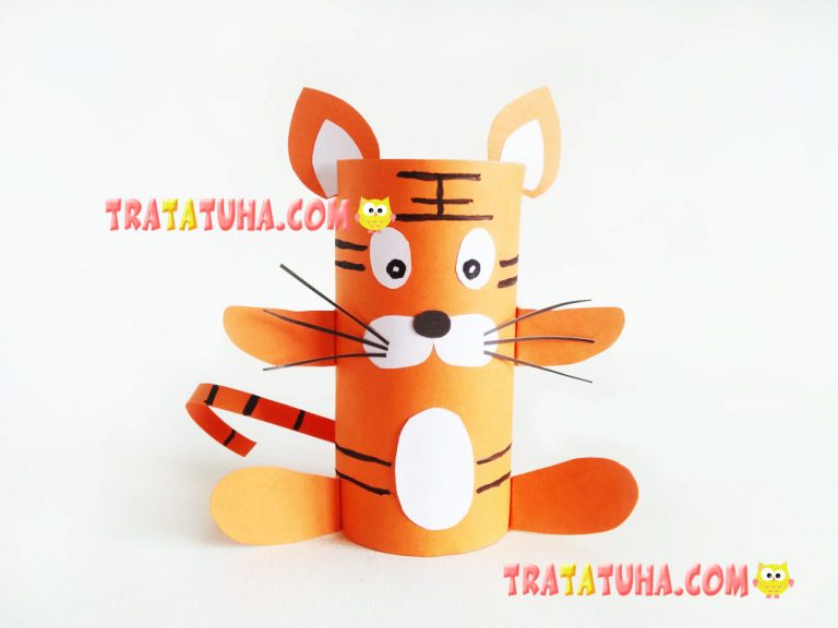 Toilet Paper Roll Tiger