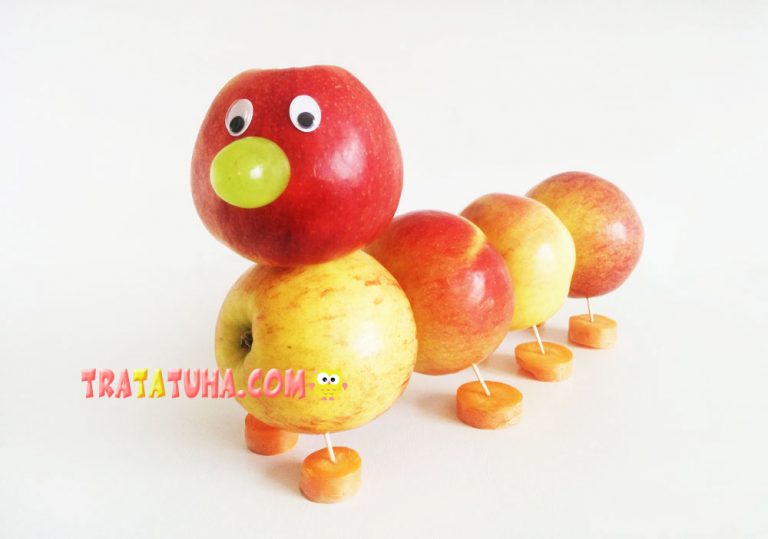 Apple Caterpillar – The Most Beautiful Autumn Craft