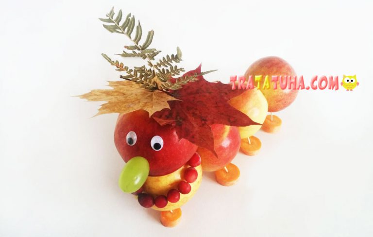 Apple Caterpillar – The Most Beautiful Autumn Craft