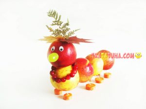 Apple Caterpillar – The Most Beautiful Autumn Craft