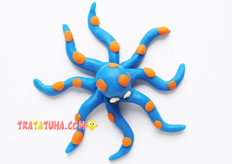 Clay Octopus Step by Step for Kids
