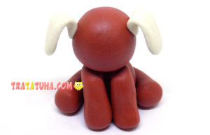Clay Dog for Kids Step by Step with a Photo
