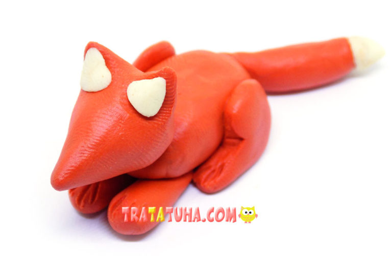 Clay Fox Step by Step for Kids