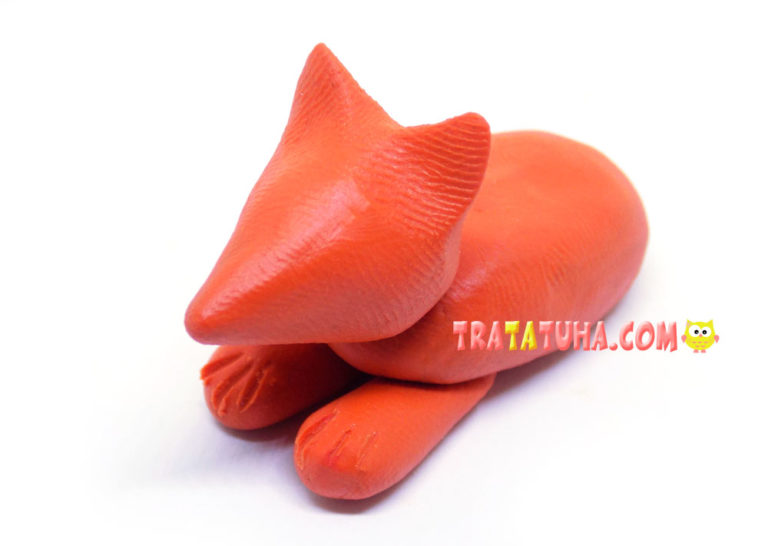 Clay Fox Step by Step for Kids