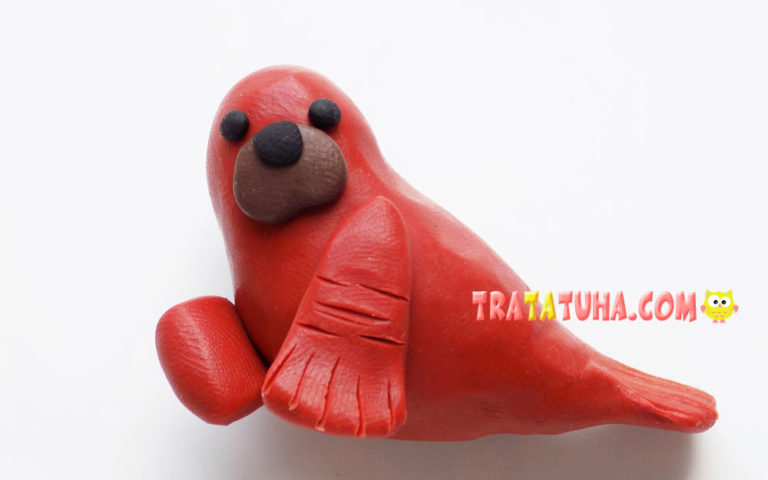 Clay Walrus — Step by Step Modeling for Kids