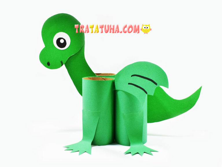 Paper Roll Dragon Craft: Dragon Pencil Holder