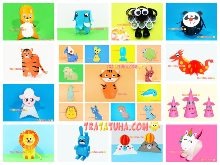 Paper Animals Craft — Many Craft Ideas for Kids to Make