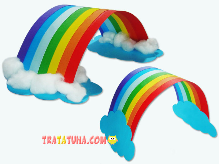 3D Rainbow Paper Craft