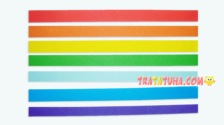 3D Rainbow Paper Craft