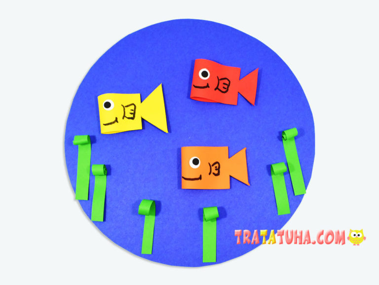 3D Paper Fish Craft for Kids