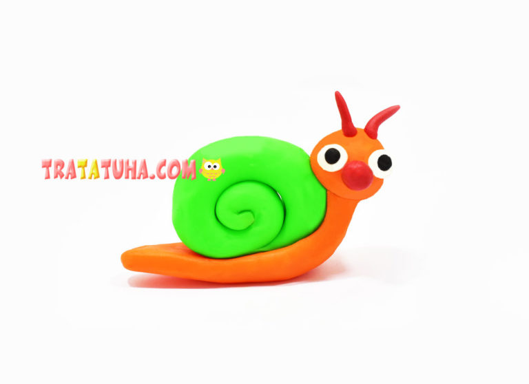 Clay Snail — Step by Step for Kids