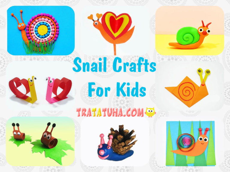 Snail Crafts For Kids from Different Materials