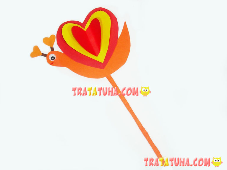 Heart Snail Craft for Kids