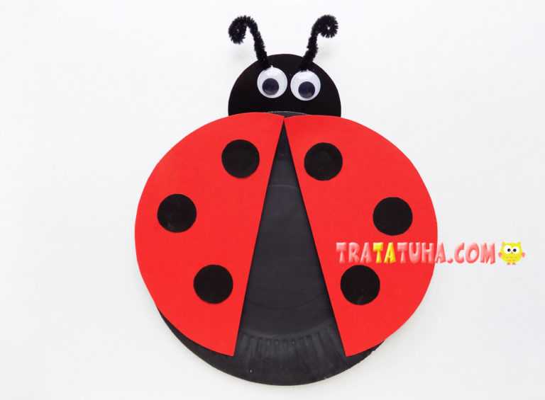Paper Plate Ladybug Craft