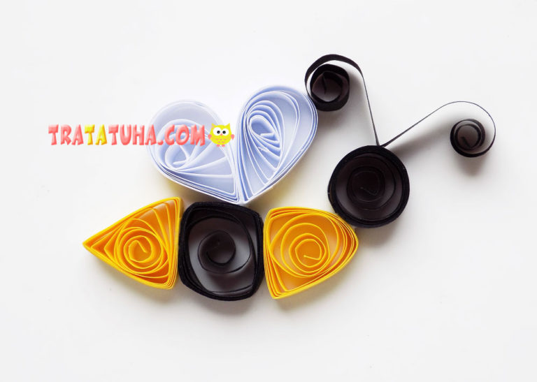 Quilling Wasp Step by Step