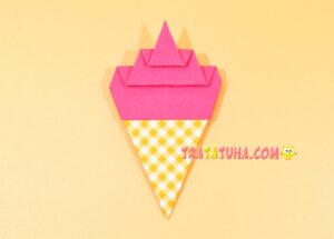 Origami Ice Cream Step by Step — How to Make Paper Ice Cream