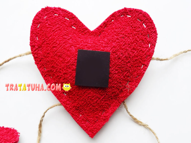DIY EVA Foam Heart Magnet