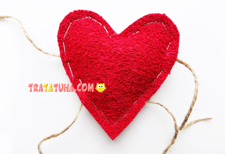 DIY EVA Foam Heart Magnet