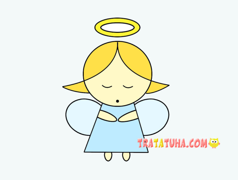 How to Draw an Angel — Step by Step Lessons for Kids