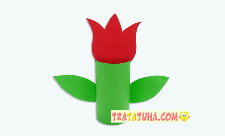Toilet Paper Roll Tulip Craft