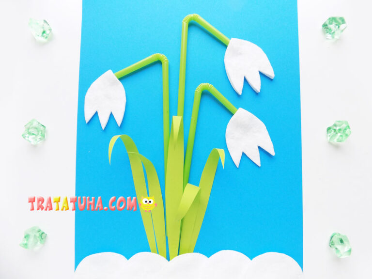 Paper Snowdrops Craft — 2 Easy Ideas for Kids